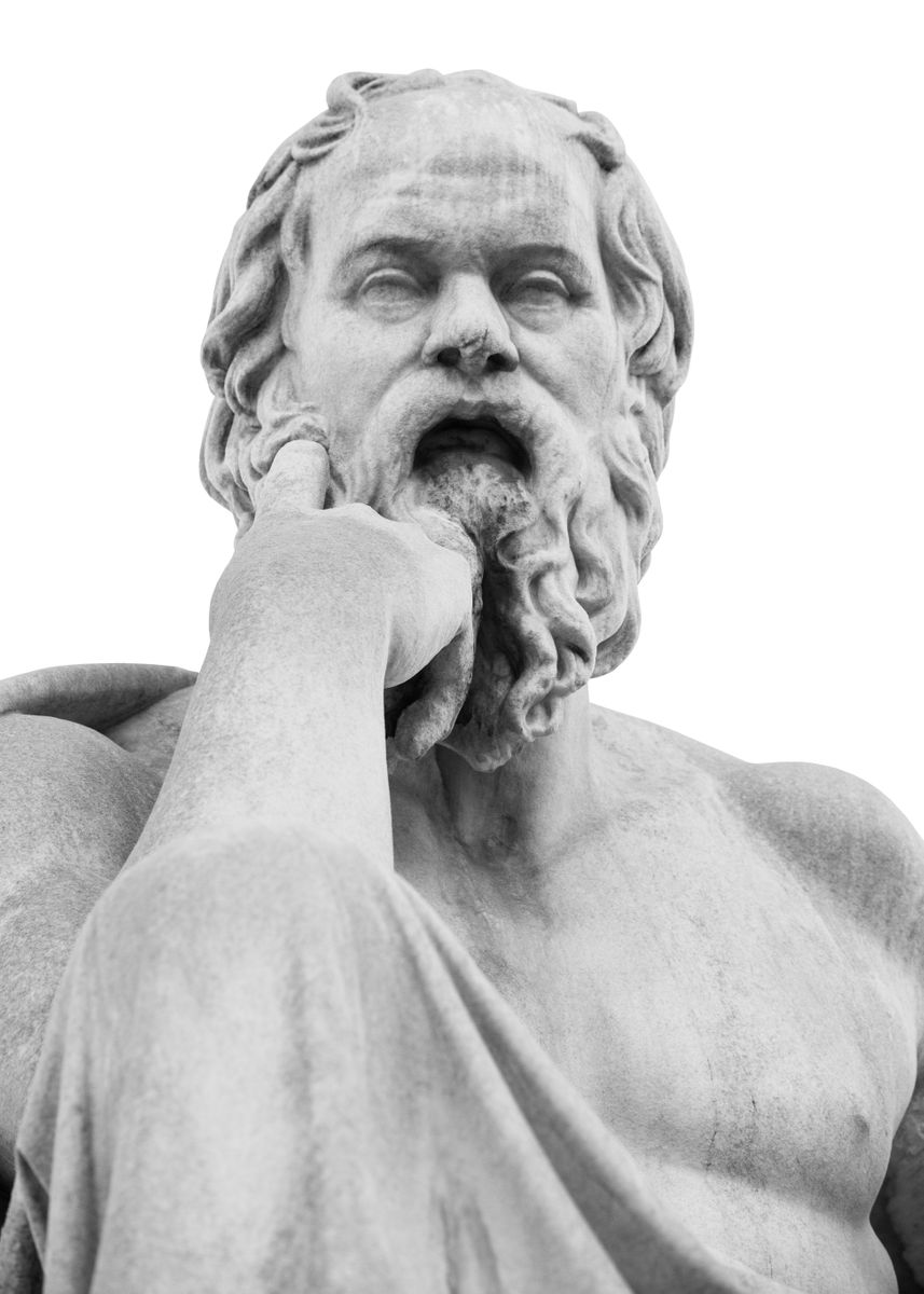 'Socrates Marble Statue 1 ' Poster by Anita's & Bella's Art | Displate