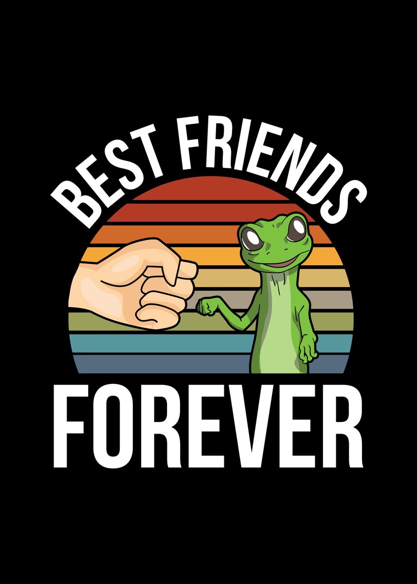 'Best Friends For Ever Gift' Poster, picture, metal print, paint by TW ...