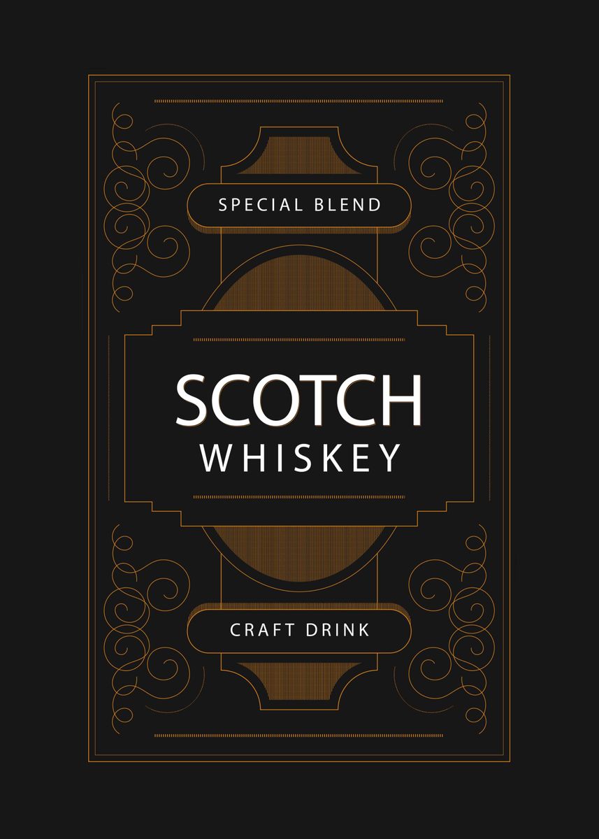 'Scotch label' Poster, picture, metal print, paint by Biopic Studio ...