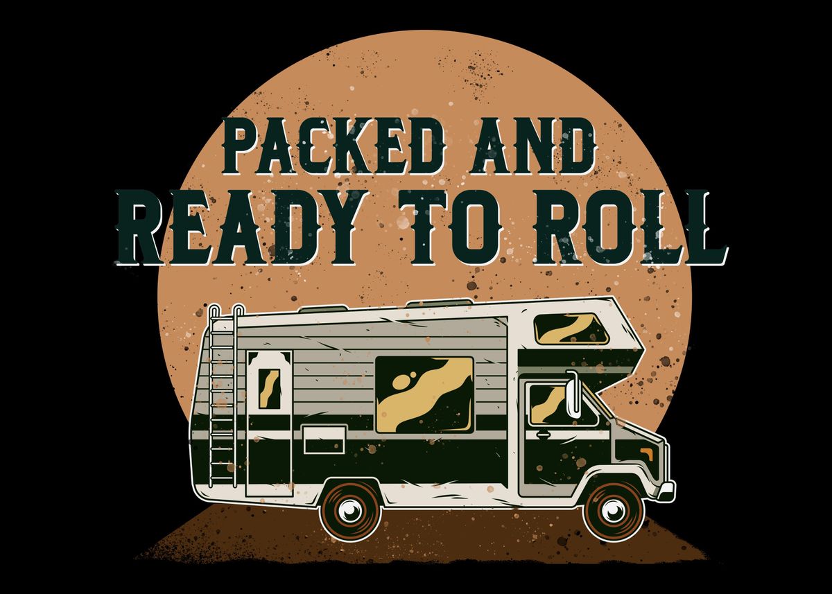 'RV Camper Van Motorhome' Poster by BobbyBubble | Displate