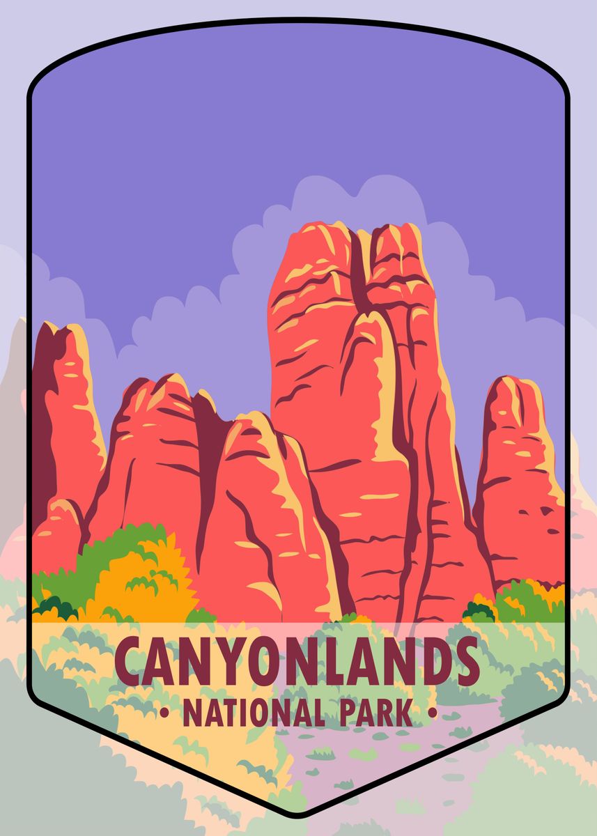 'Canyonlands National Park' Poster, picture, metal print, paint by ...