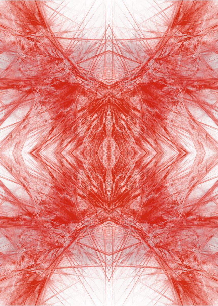 'The Red Web ' Poster, picture, metal print, paint by ArtAmin | Displate