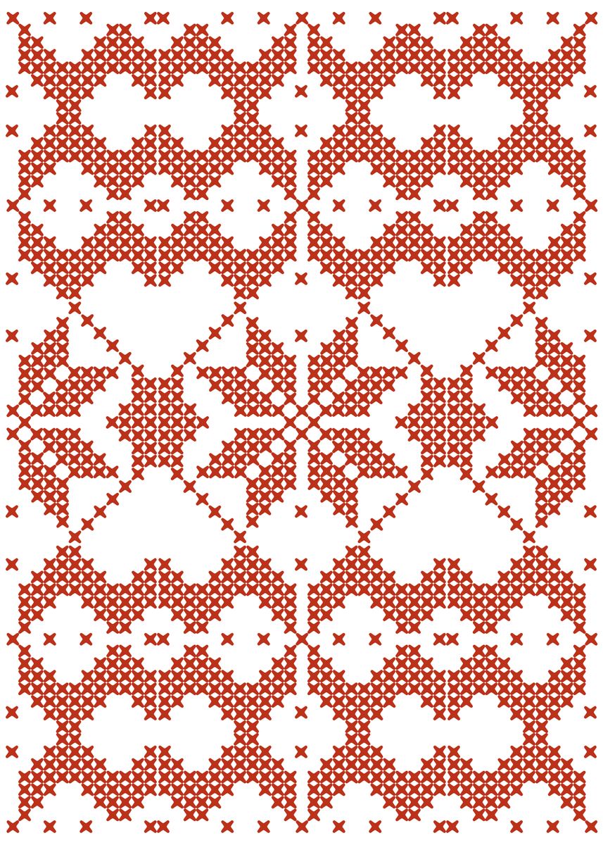 'Red Patterns ' Poster by ArtAmin | Displate