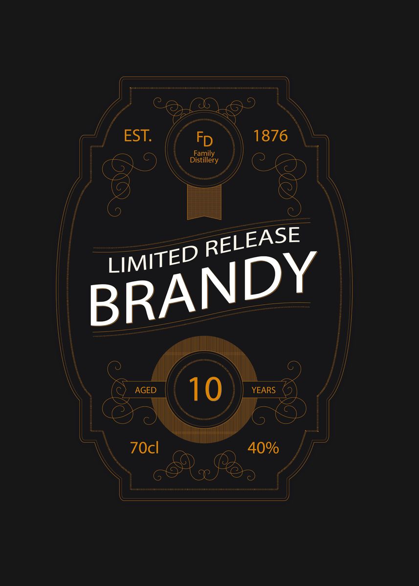 'Brandy' Poster, picture, metal print, paint by Biopic Studio | Displate