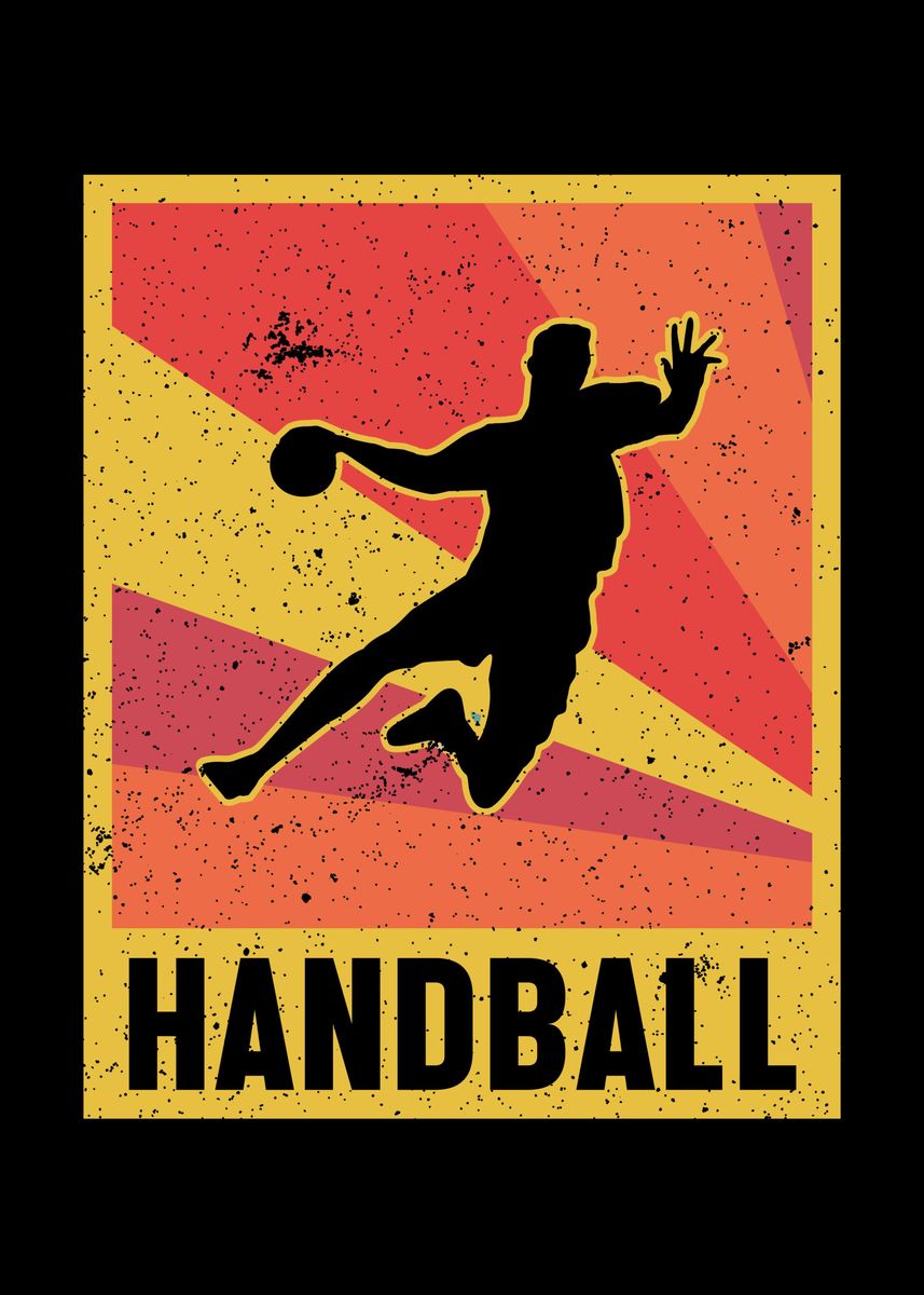 'Handball Vintage' Poster by ninarts | Displate