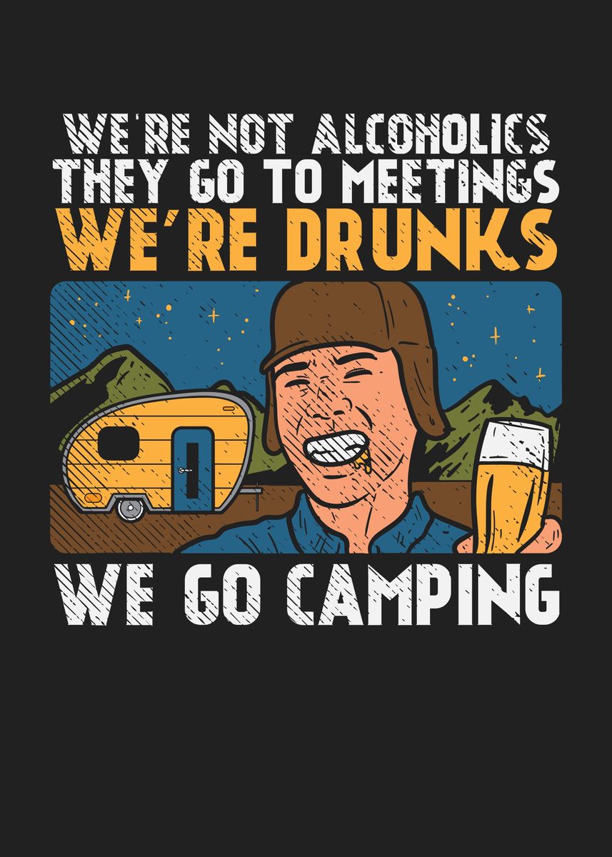 'Camping' Poster by maxdesign | Displate