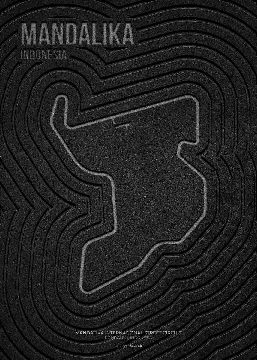 'GP Indonesia Mandalika' Poster by MauriTz Design | Displate