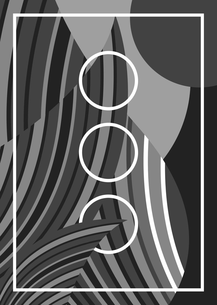 'Abstract Aesthetic Eight' Poster, picture, metal print, paint by ...