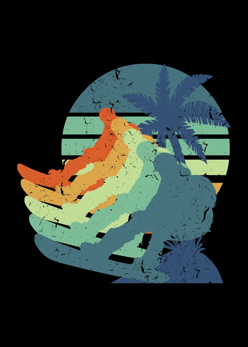 'Retro Snowboarding Vintage' Poster by ArtLikeWow | Displate