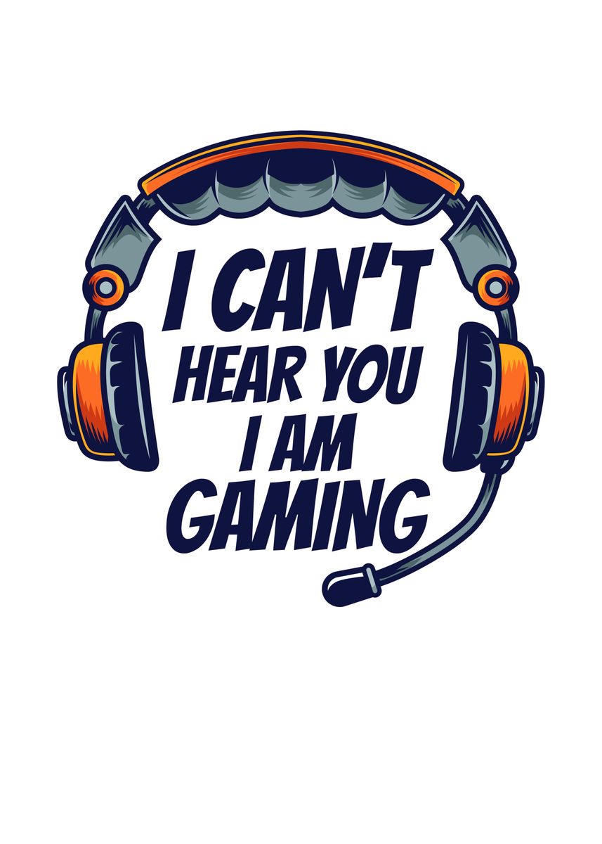 'I Cant Hear You I Am' Poster, picture, metal print, paint by ZS C O M ...
