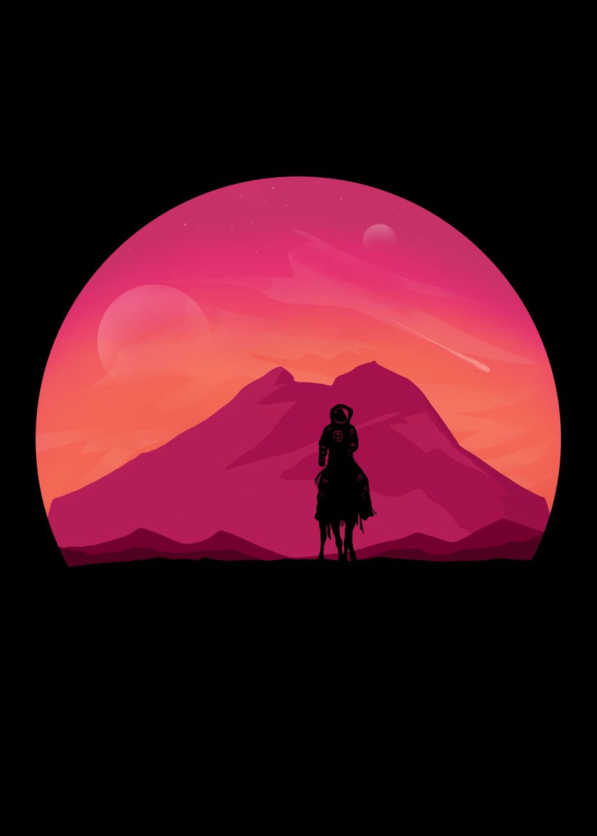 'Rider from mars' Poster by sachpica | Displate