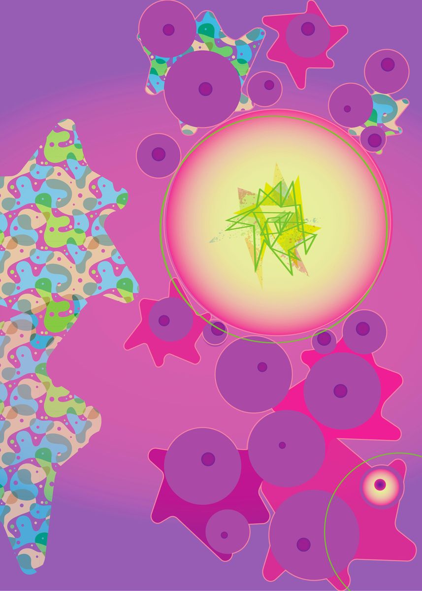 'Isolation in Violet' Poster, picture, metal print, paint by Rouda ...