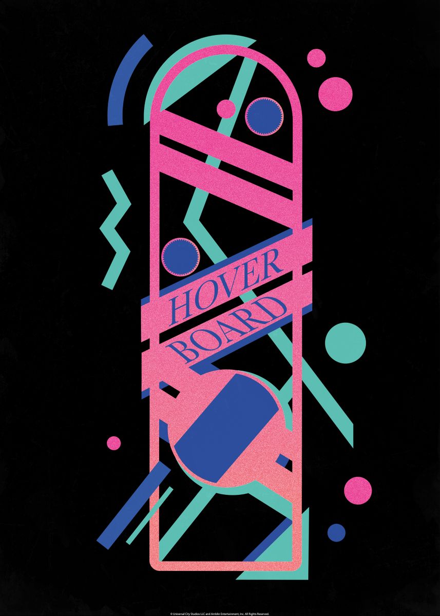 'Hoverboard' Poster, picture, metal print, paint by Back To The Future ...