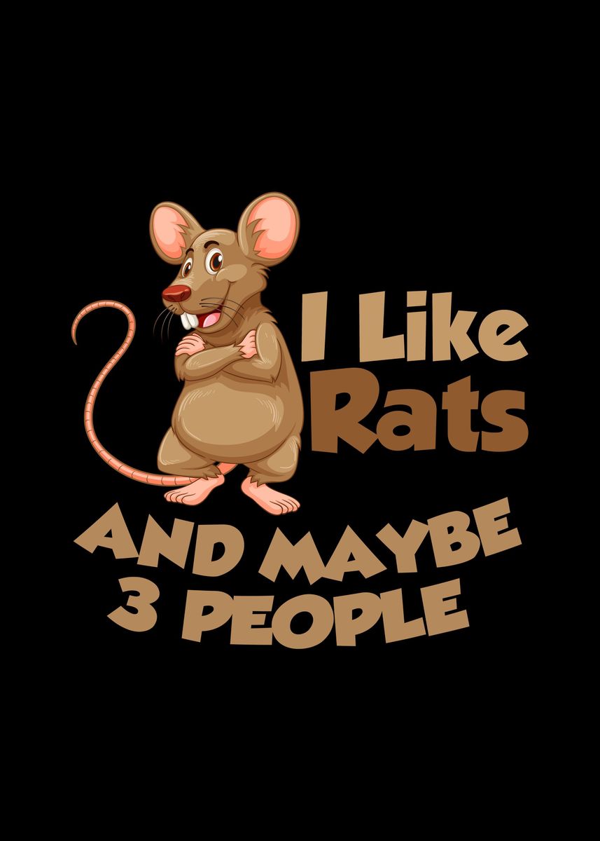 'Funny Rat Saying Rats Gift' Poster by TW Design | Displate