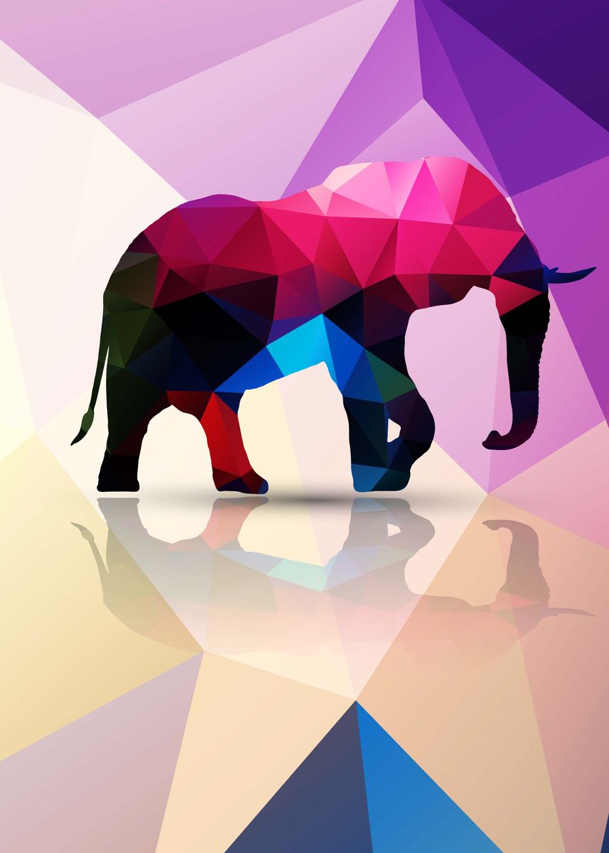 'Elephant' Poster by UNIKORN | Displate