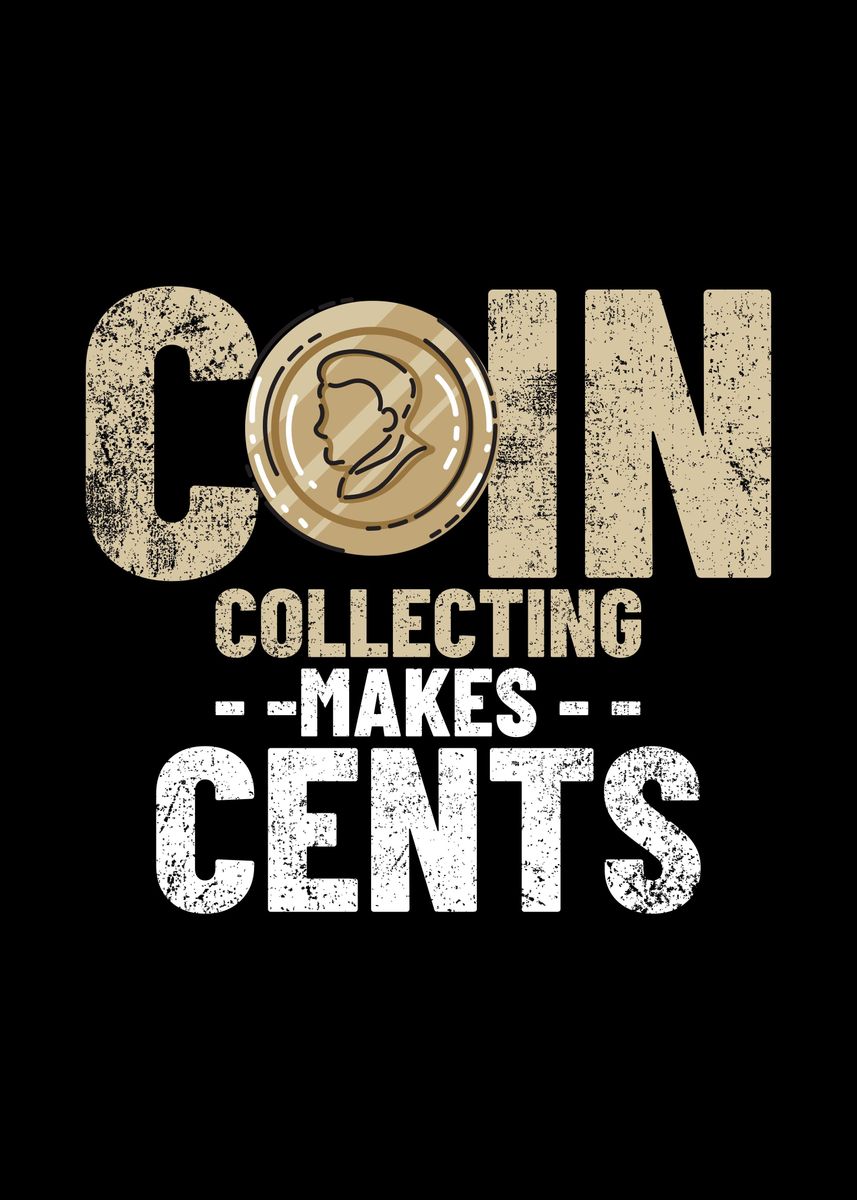 'Coin Collecting' Poster, picture, metal print, paint by Mealla | Displate