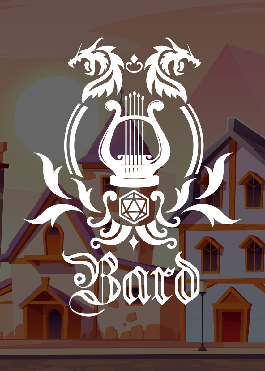 'Roleplayer Bard char' Poster by Stefan Merz | Displate