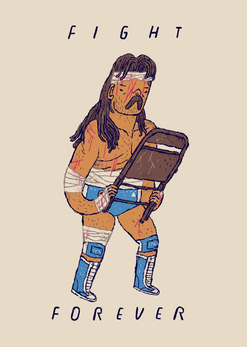 'fight forever' Poster by Louis roskosch | Displate