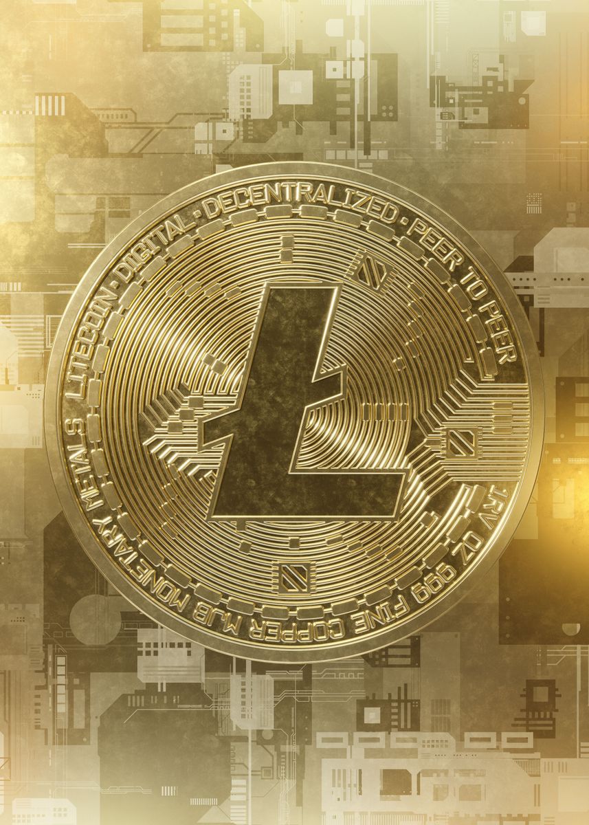 'Litecoin' Poster by line2art | Displate