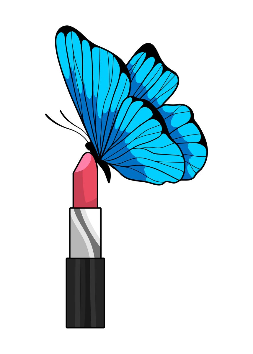 'Butterfly Lipstick' Poster, picture, metal print, paint by Markus ...