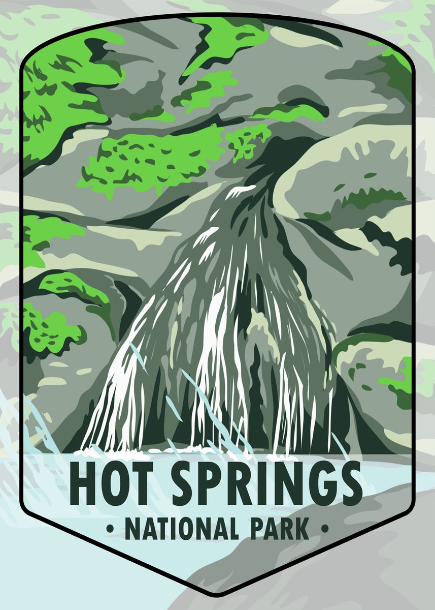 'Hot Springs National Park' Poster by Artistic Paradigms | Displate