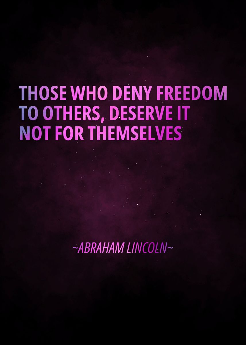 'Freedom Quote' Poster by WiseWordsWonders | Displate
