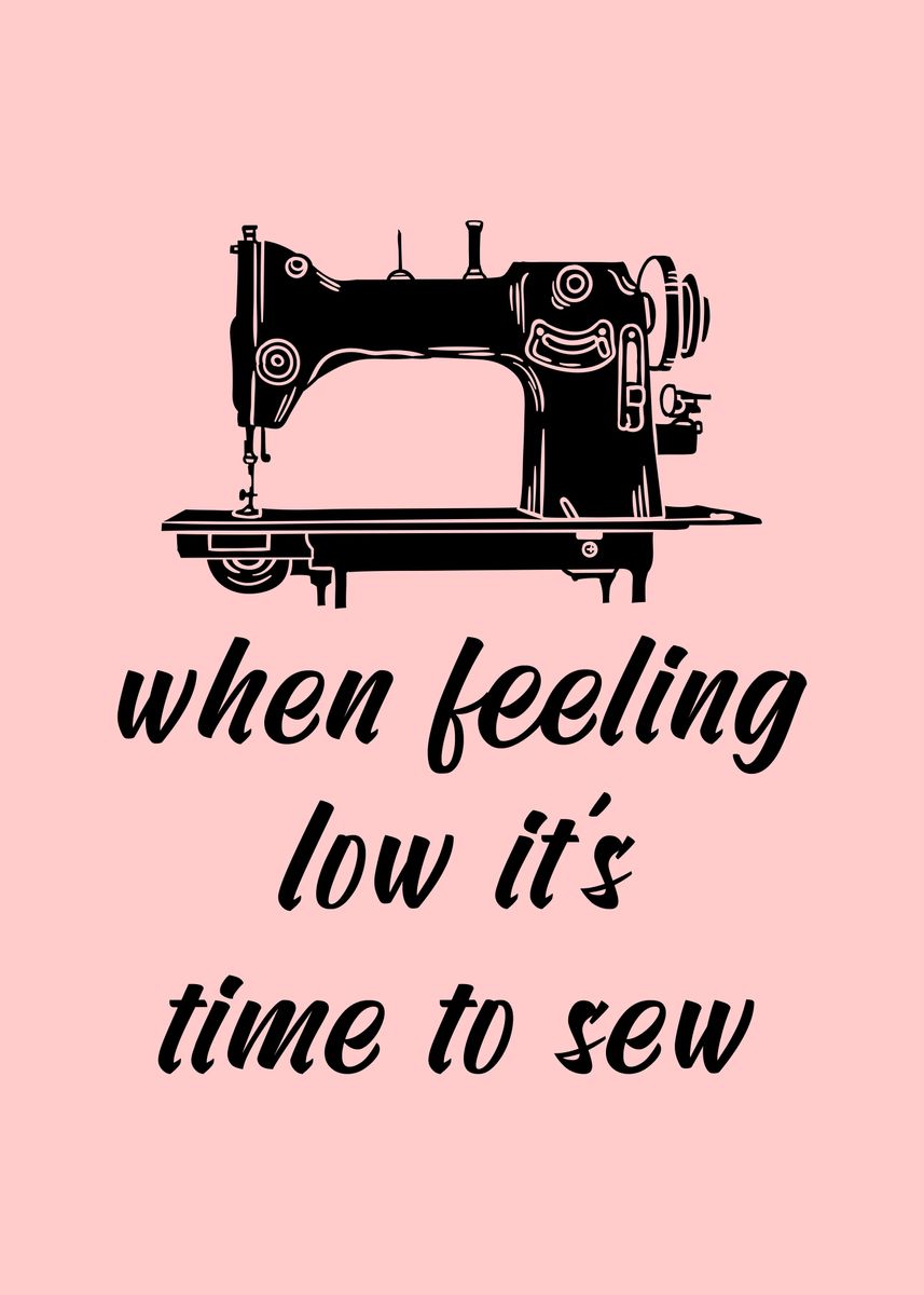 'Sewing Stitching Wall Art' Poster by Decoratier Qwerdenker | Displate