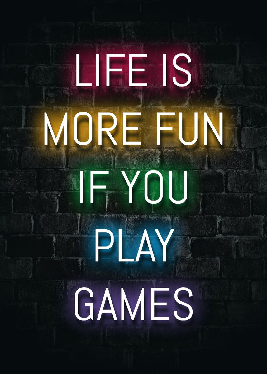 'gaming gamer quotes quote' Poster, picture, metal print, paint by Dico ...