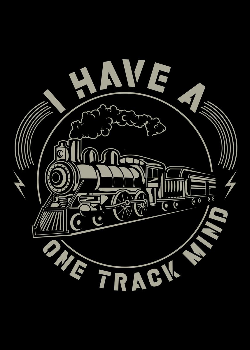 'Railroad Funny Locomotive' Poster, picture, metal print, paint by ...