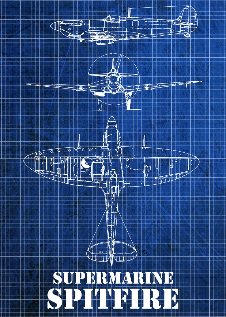 'Supermarine Spitfire' Poster, picture, metal print, paint by Geoji ...