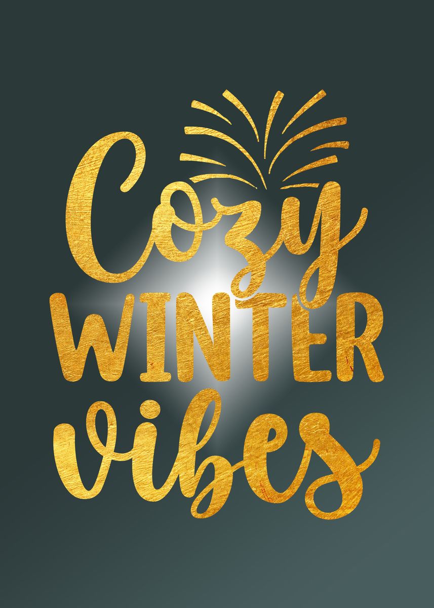 'Cozy winter vibes' Poster by Farwell Florentino | Displate