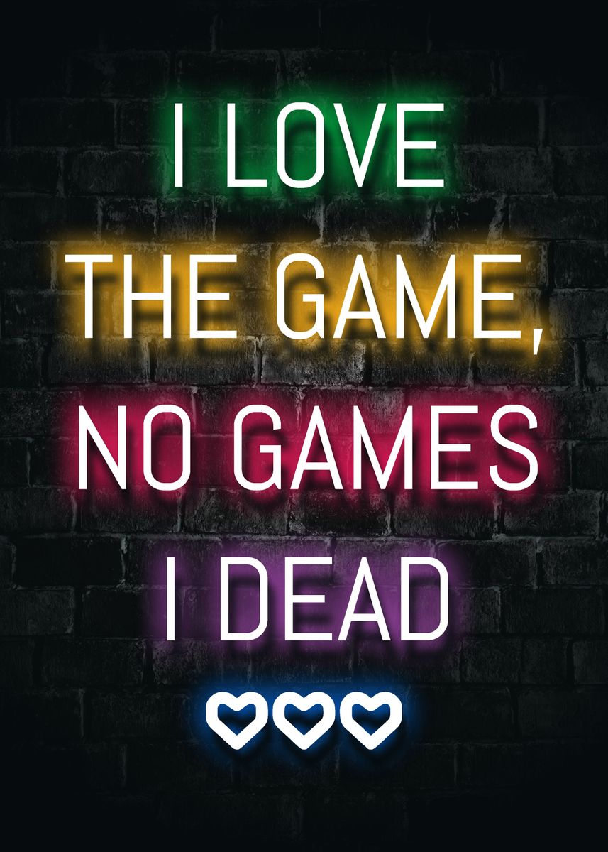 'gaming gamer quotes quote' Poster, picture, metal print, paint by Dico ...