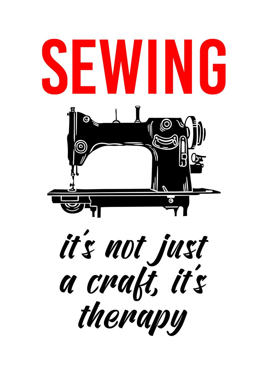 'Sewing Stitching Wall Art' Poster, picture, metal print, paint by ...
