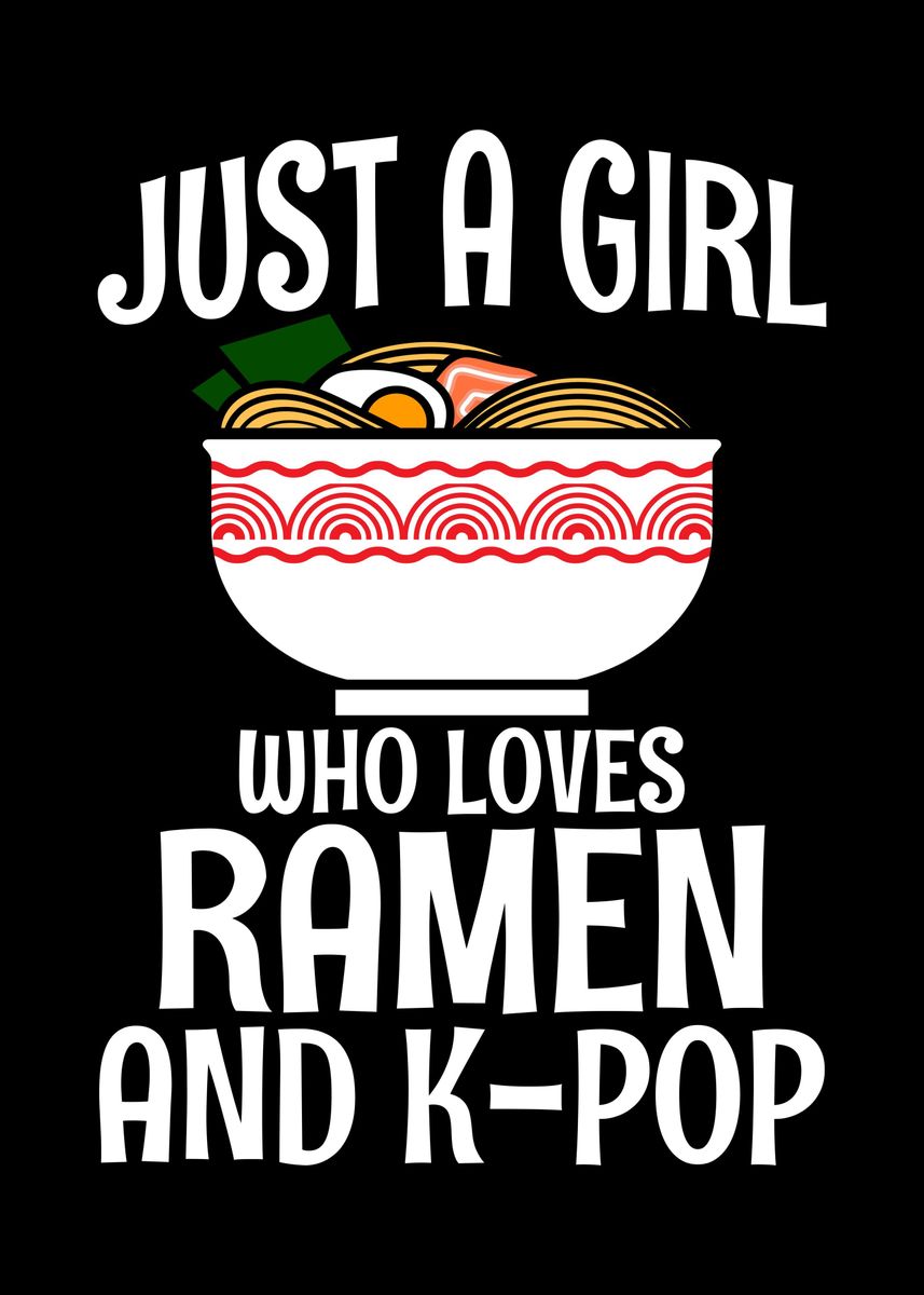 'Ramen KPop Anime' Poster, picture, metal print, paint by Mealla | Displate