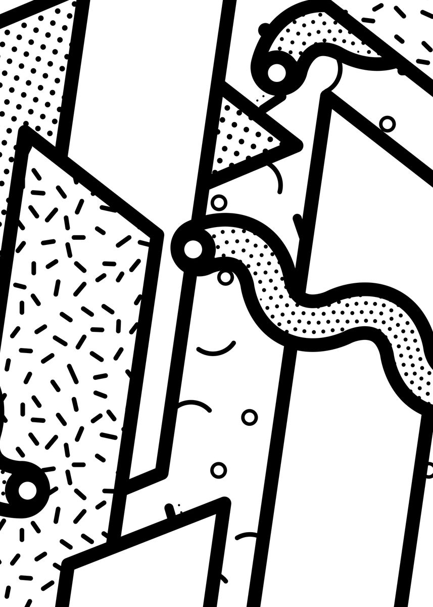 'Neo Memphis Background 35' Poster by Aloke Design | Displate