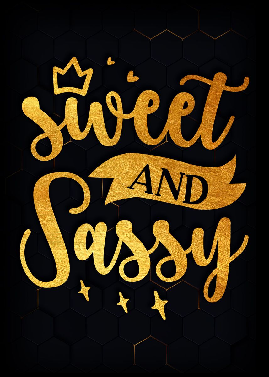 'Sweet and sassy' Poster, picture, metal print, paint by Denis Siggers ...