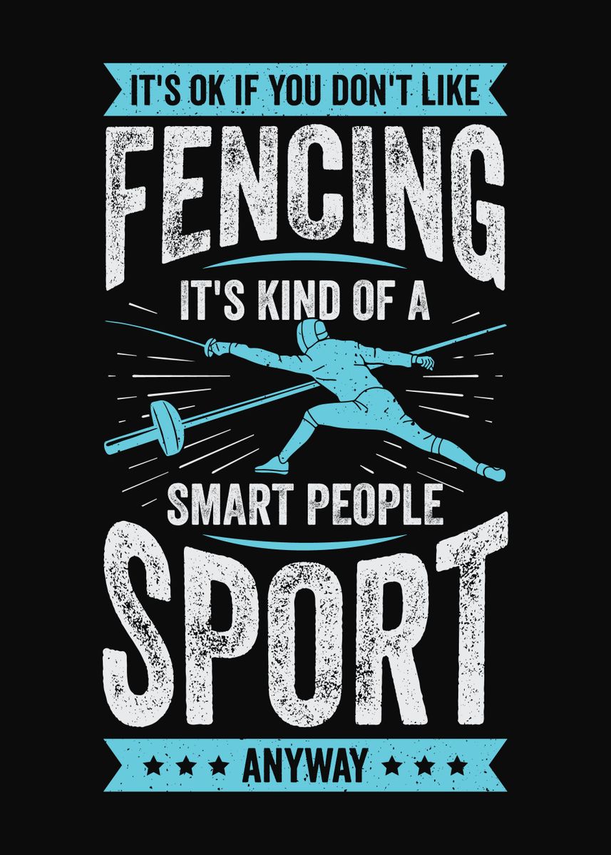 'Fencing Fencer Design' Poster by Marcel Doll | Displate