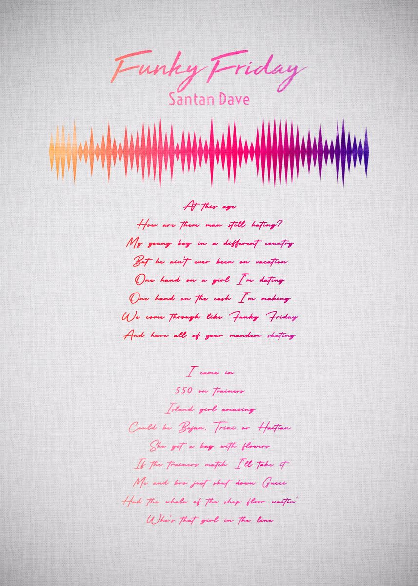 'Funky Friday' Poster, picture, metal print, paint by Benny Jacobs ...