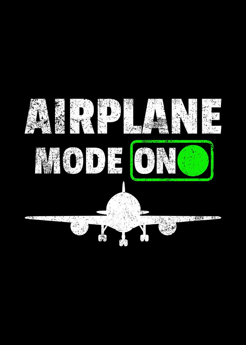 'Airplane Plane Pilot' Poster by Mealla | Displate