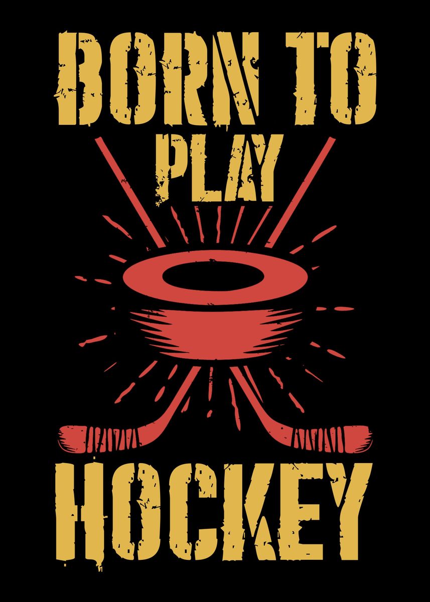 'Ice Hockey Puck Hockey Fan' Poster by professionaldesigns | Displate