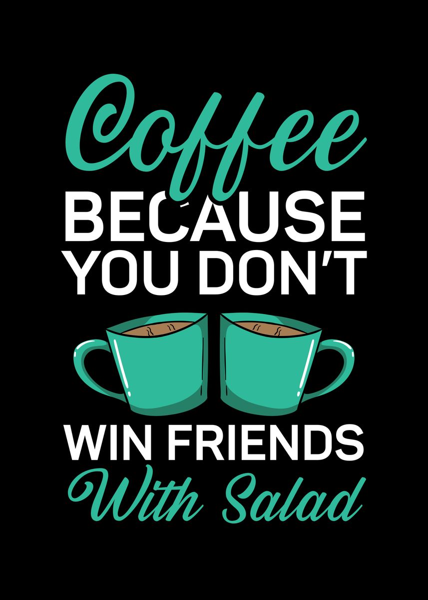 'Funny Coffee Drinker' Poster by NAO | Displate