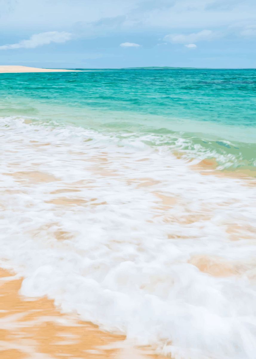 'Beach' Poster, picture, metal print, paint by Fill Artwork | Displate