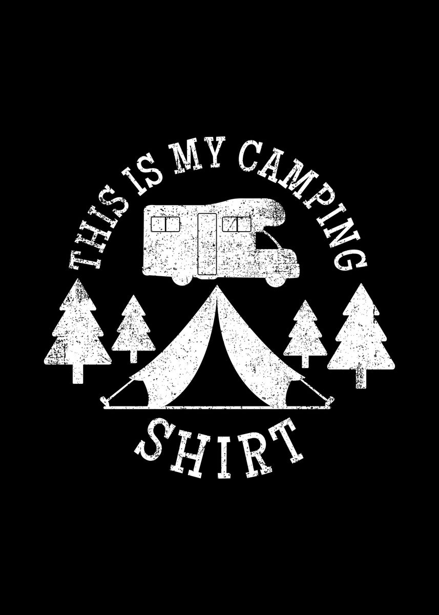 'Camping RV Camper' Poster by Mealla | Displate