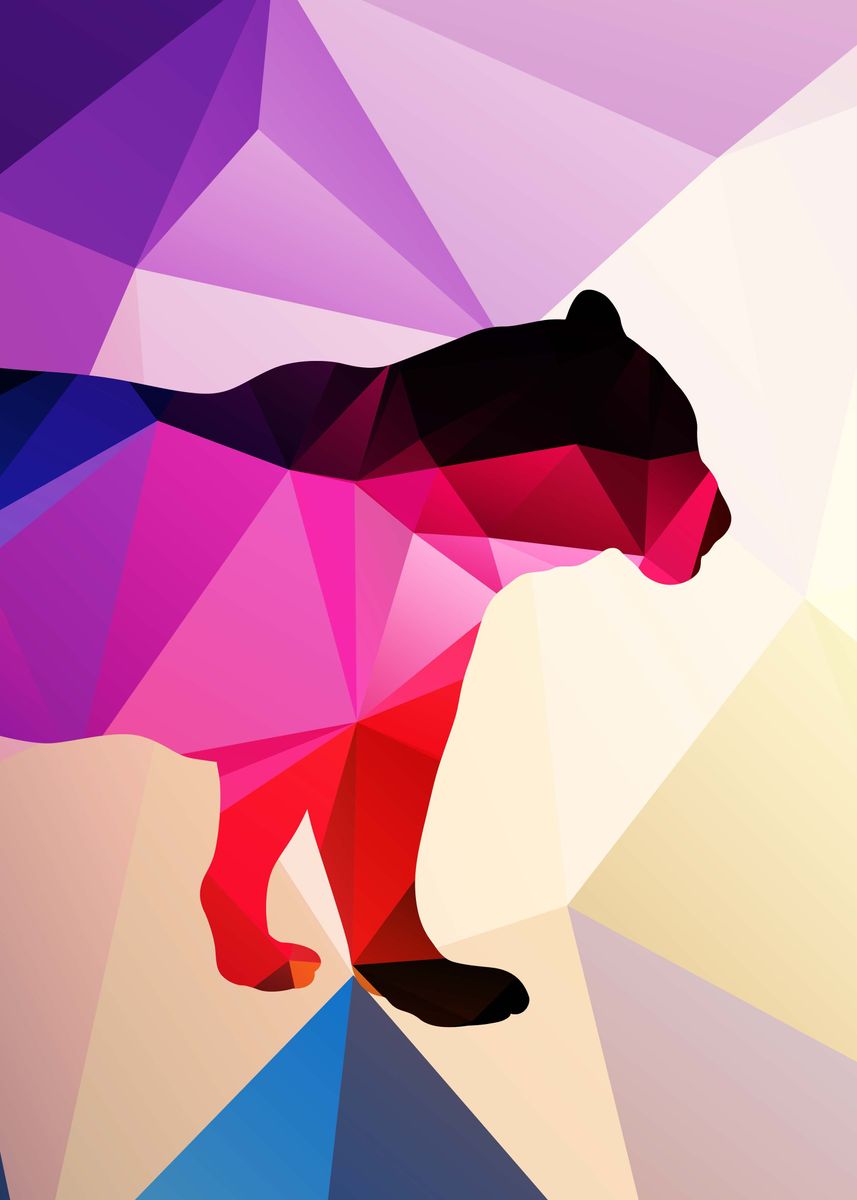 'Panter' Poster, picture, metal print, paint by UNIKORN | Displate