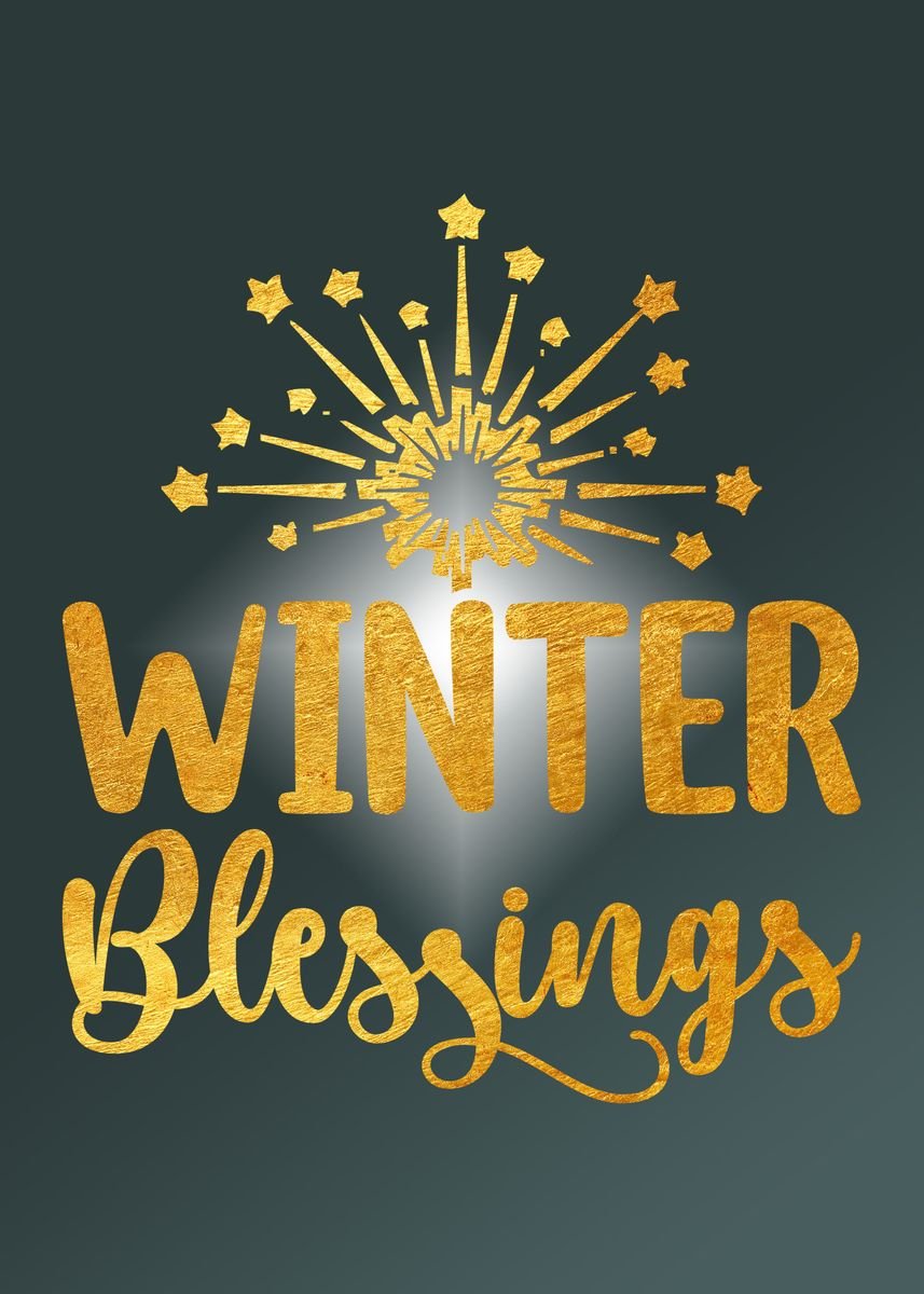 'Winter blessings ' Poster by Farwell Florentino | Displate