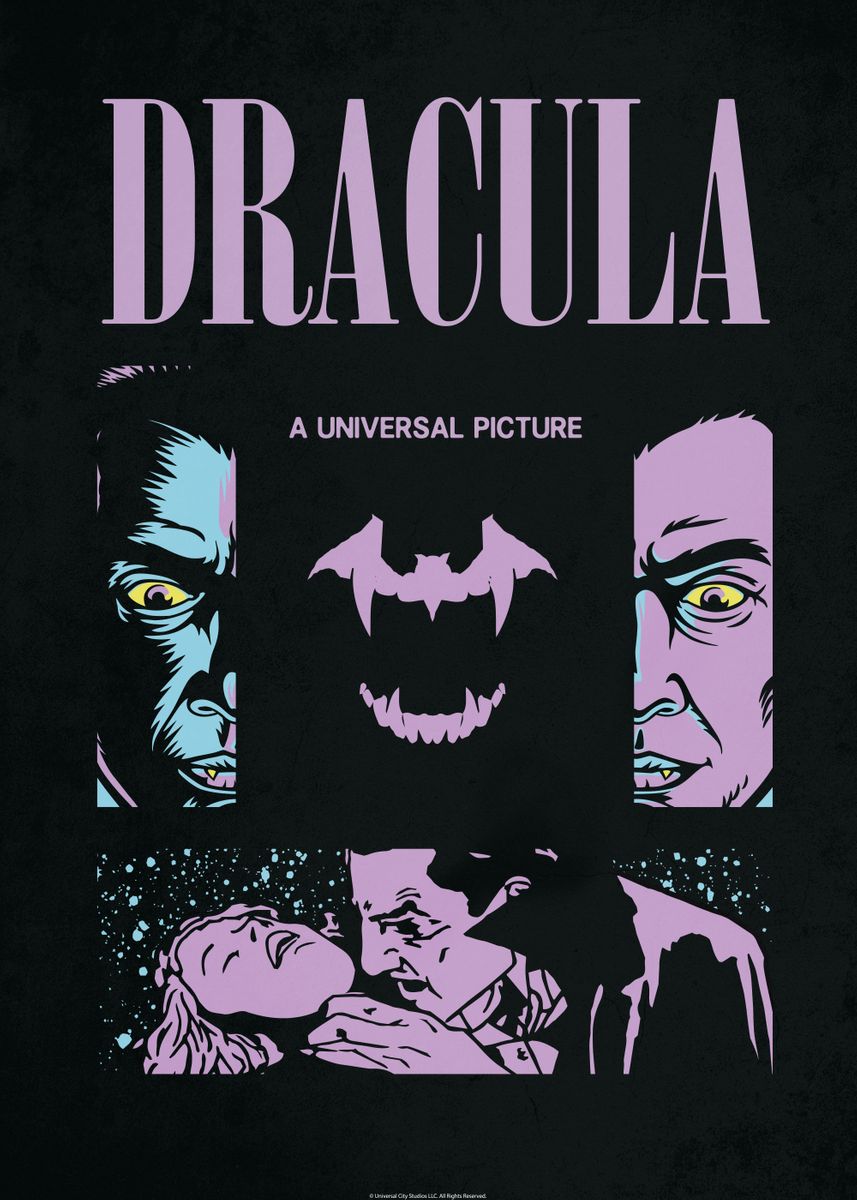 'Dracula Artwork' Poster, picture, metal print, paint by Universal ...