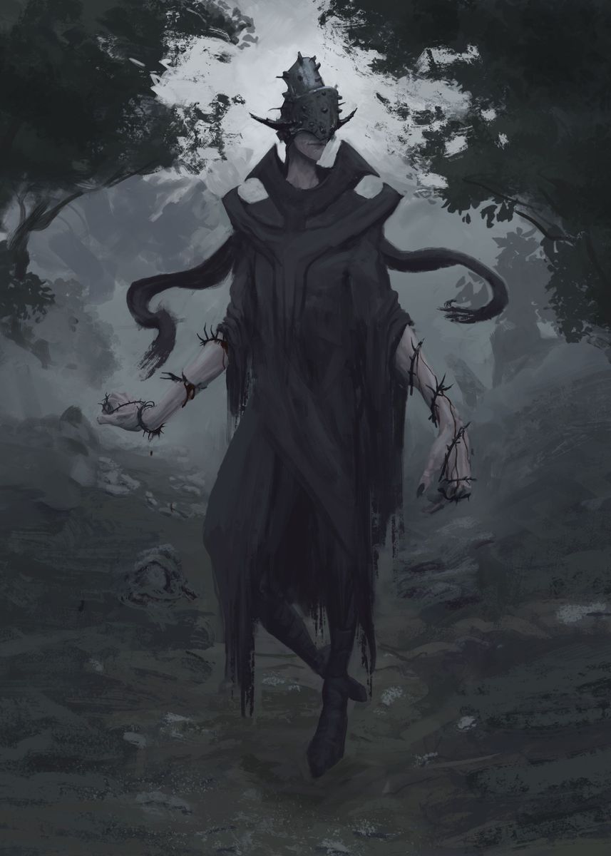 'Evil Deity' Poster, picture, metal print, paint by Alex Kuhn | Displate