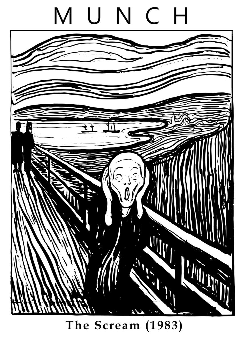 'The Scream Munch' Poster by Barry Allen | Displate