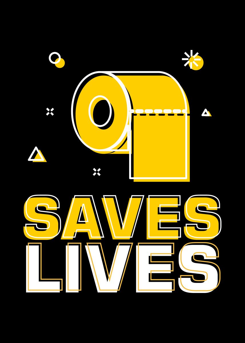 'Saves Lives' Poster, picture, metal print, paint by Mooon | Displate