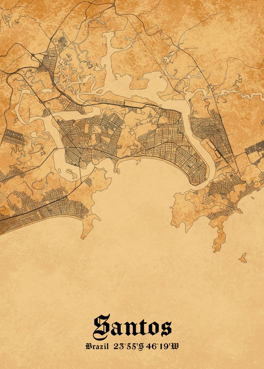 'Santos' Poster, picture, metal print, paint by HEMERSON | Displate